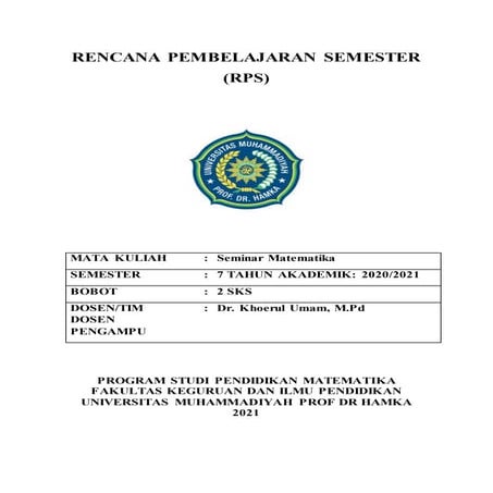 RPS Matematika | DOCX