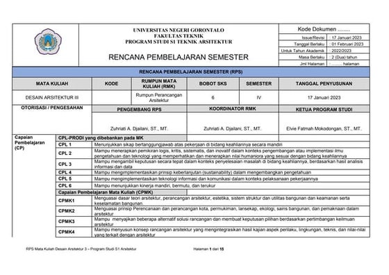 RENCANA PEMBELAJARAN SEMESTER- TEKNIK DRAINASE-KKNI.docx