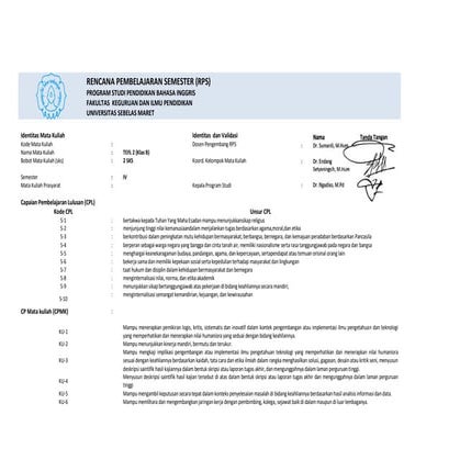 RPS TEFL II Kelas B New.pdf