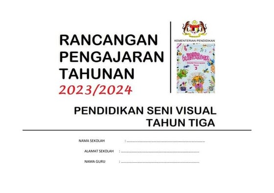 Rancangan Pengajaran Tahunan PSV THN 6 (SK) 2024 | PDF