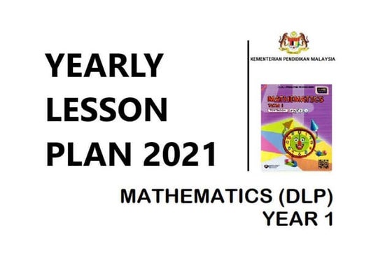 RPT MATEMATIK DLP TAHUN 1 sjkt tahun 2024 | PPT