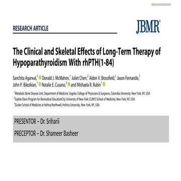 rPTH - 12 yrs therapy for hypoparathyroidism.pptx