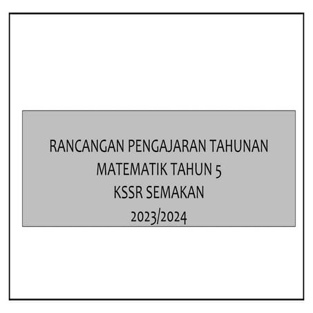 RPT MATEMATIK TAHUN 5 (KSSR SEMAKAN).doc