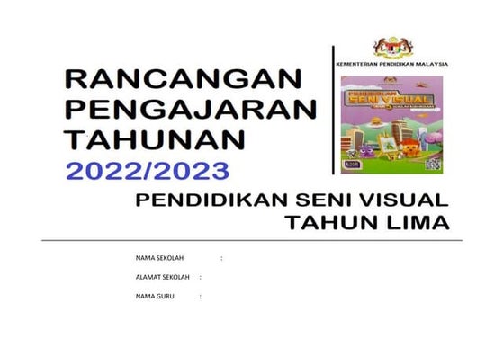 Rancangan Pengajaran Tahunan PSV THN 6 (SK) 2024 | PDF