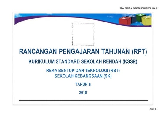 RANCANGAN PENGAJATAN TAHUNAN SEKOLAH RENDAH RBT THN 5 (SK) 2024-2025 | PDF