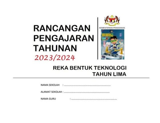 RANCANGAN PENGAJATAN TAHUNAN SEKOLAH RENDAH RBT THN 5 (SK) 2024-2025 | PDF