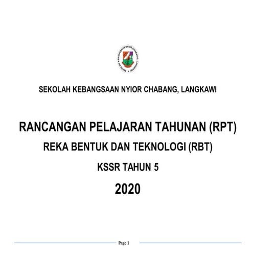 Rpt (rbt) thn 5 2020 | DOCX