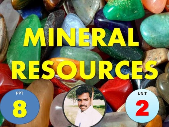 Mineral resources | PPTX