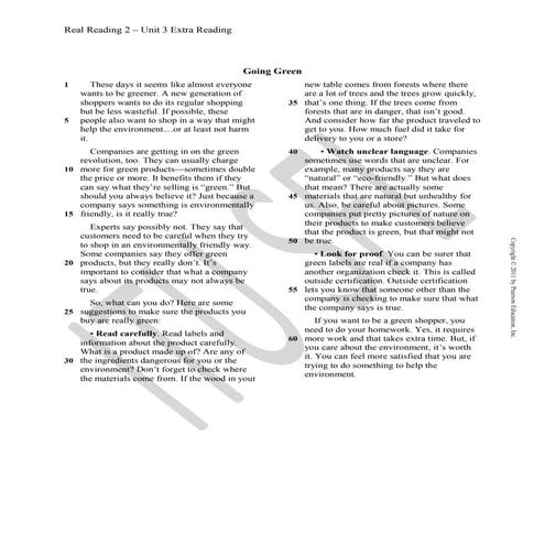 Rr2 unit3-extra reading | PDF