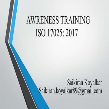 ISO/IEC 17025:2017 Training ppt | PPTX