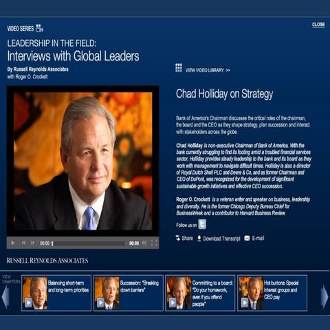 Russell Reynolds Associates: Leadership in the Field | PPT