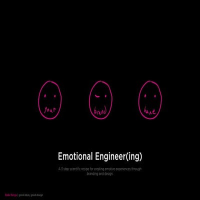 Emotional Engineer(ing): A 3 step scientific recipe for creating ...