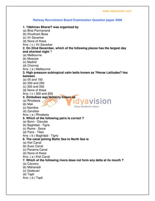 Rrb alp-question-paper-1 | PDF