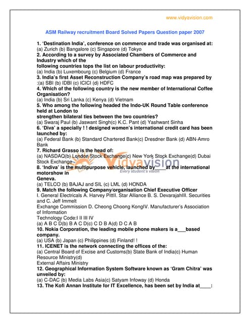 Rrb alp-question-paper-1 | PDF