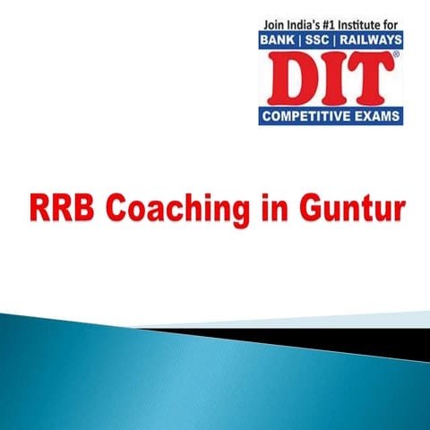 RRB Coaching in Guntur | PPT