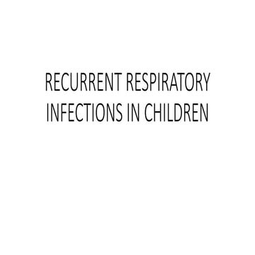 Children with recurrent chest infection | PDF