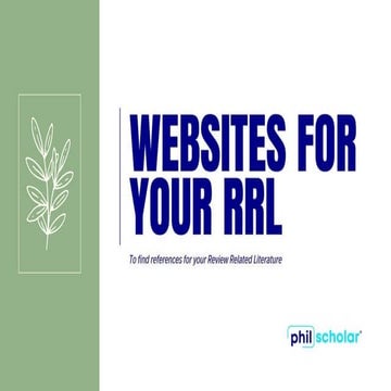 RRL Websites (Chapter II: Review of Related Literature).pptx