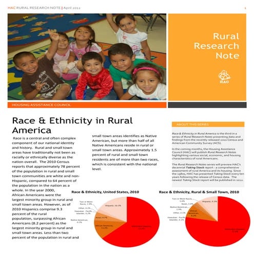 Race and Ethnicity in Rural America | PDF