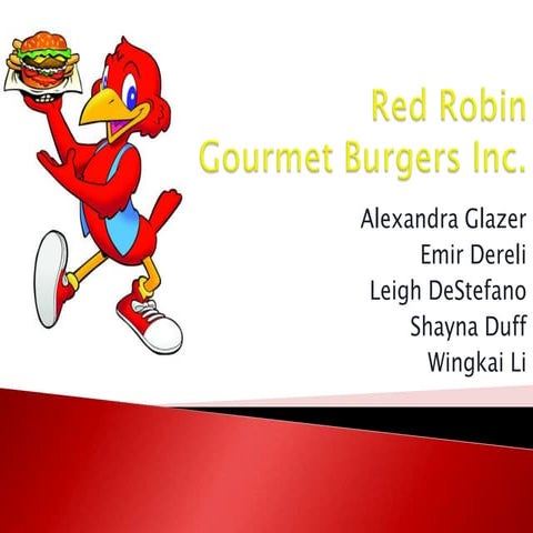 Managing in a Competitive Environment: Red Robin | PPTX