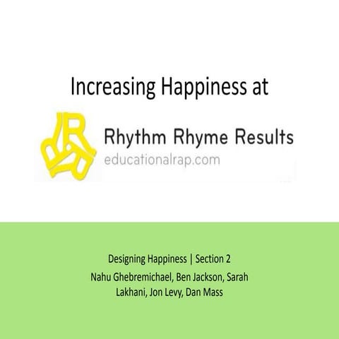 Designing Happiness for Rhythm Rhyme Results | PPT