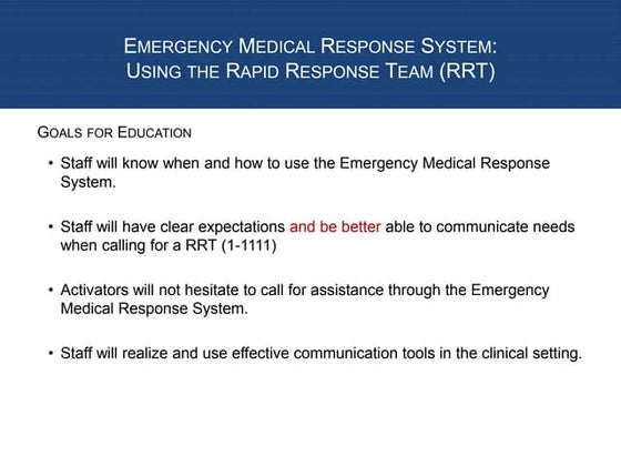 RRT composition and role scenario in .pptx | Infectious Diseases ...