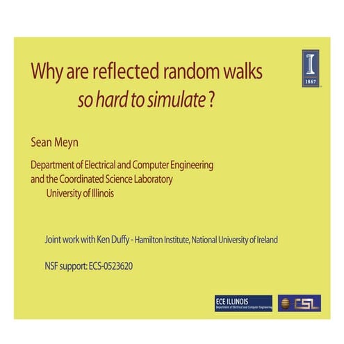 Why Are Stochastic Networks So Hard To Simulate Ppt