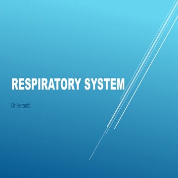 Respiratory system lecture for nursing students | PPTX