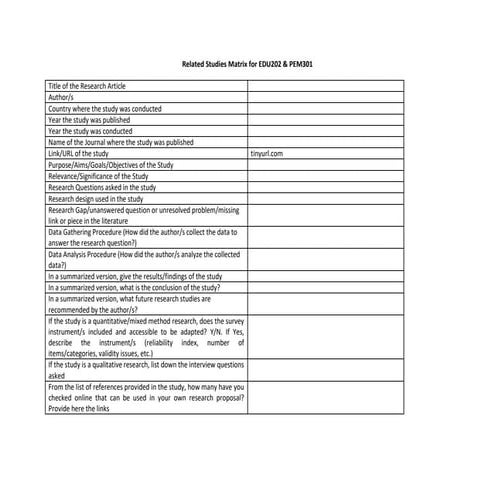 RS Matrix for Research Paper any journal can use it | DOCX ...