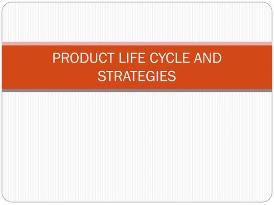 Product life cycle | PPT