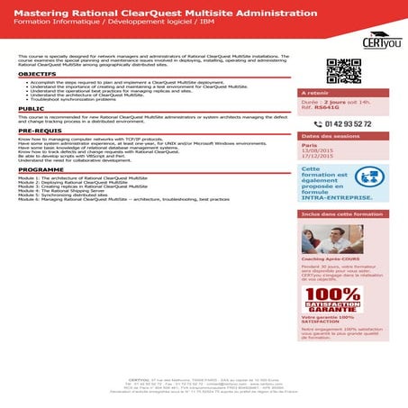 Rs641 g formation-mastering-rational-clearquest-multisite-administration | PDF
