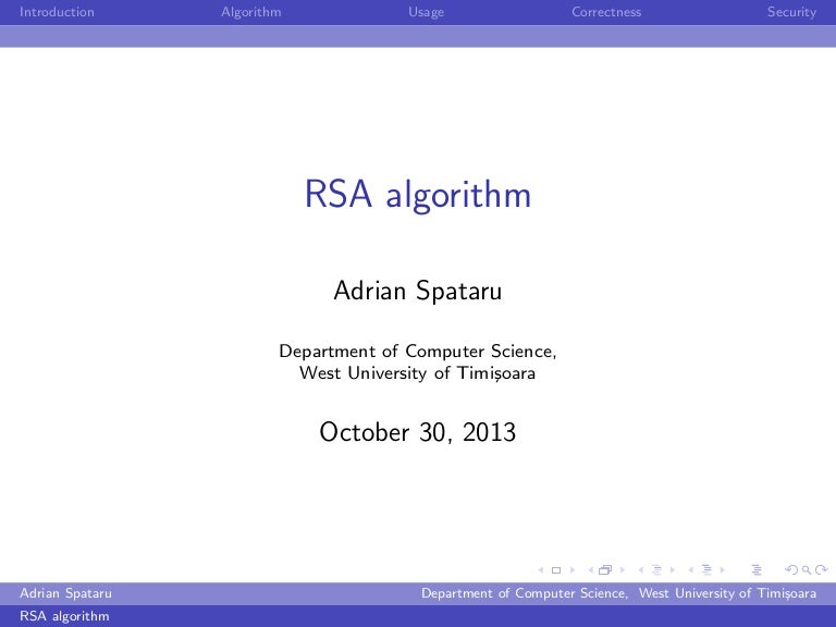 RSA Algorithm