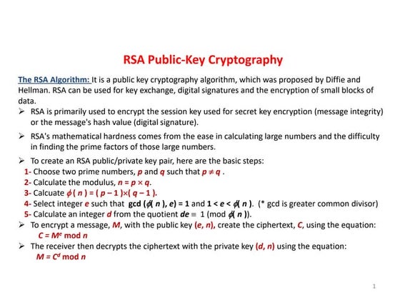 Elgamal Digital Signature Ppt