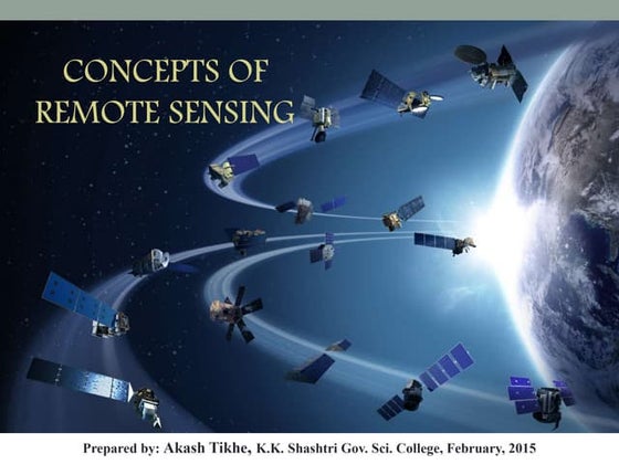 Chapter 1 (Introduction to remote sensing) | PPT