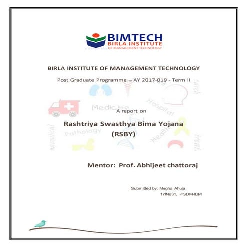 Rashtriya swasthya bima yojna- RSBY | DOCX