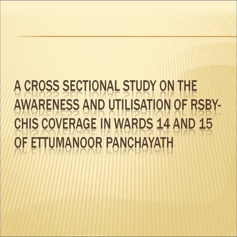 PROJECT ON RSBY | PPT