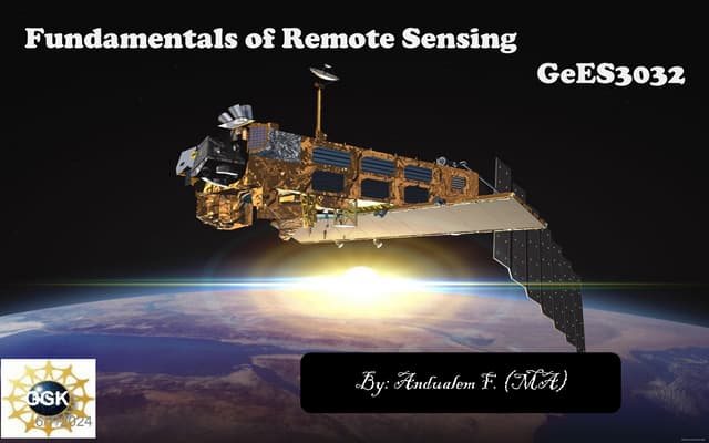 Visual Image Interpretation in Remote Sensing | PPTX