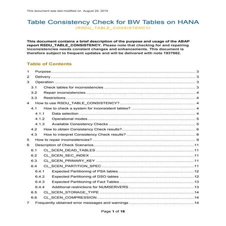 Rsdu table consistency_009 | PDF