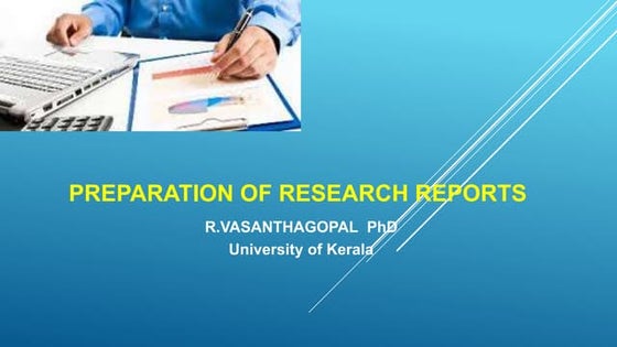 Format of research report | PPT