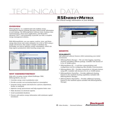 Rs Energy metrix product sheet | PDF