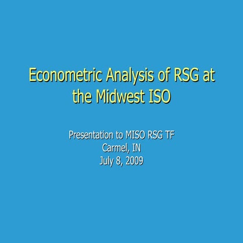 Rsg Results 070809 | PPT | Stocks and Bonds | Personal Investing