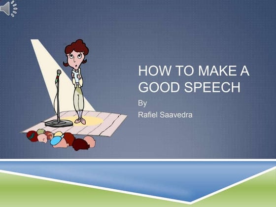 Elements of a Good Speech | PPT