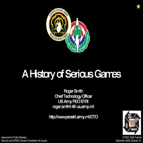 A History of Serious Games | PPT
