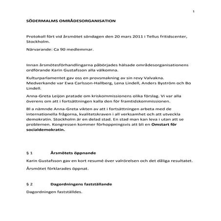 Styrelseprotokoll 22 2010 | PDF
