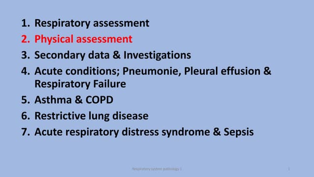 Examination of the respiratory system | PPT