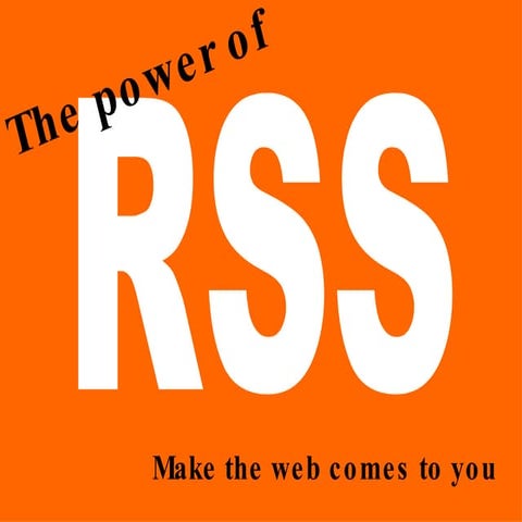RSS intro to a cit/gov class | PPT