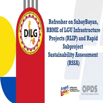 Refresher for SubayBayan, RLIP, and RSSA | PPTX