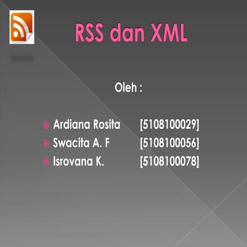 Rss dan xml | PPTX