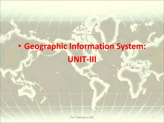 Data input techniques - GIS | PPTX | Geography | Science