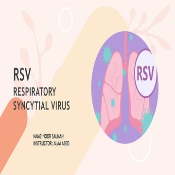 RSV . Respiratory syncytial virus. PPT.aqu