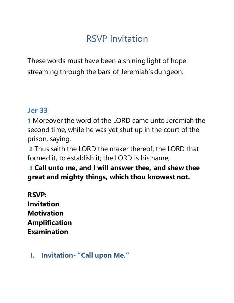 Rsvp Invitation Rsvp Invitation